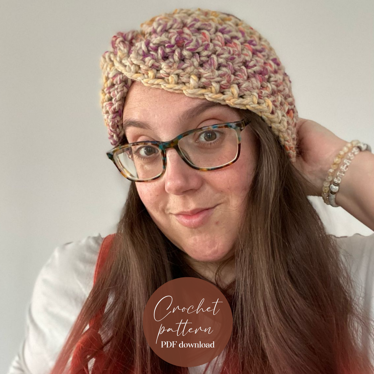 Super Chunky Earwarmer Crochet Pdf Pattern Tea And Crochet